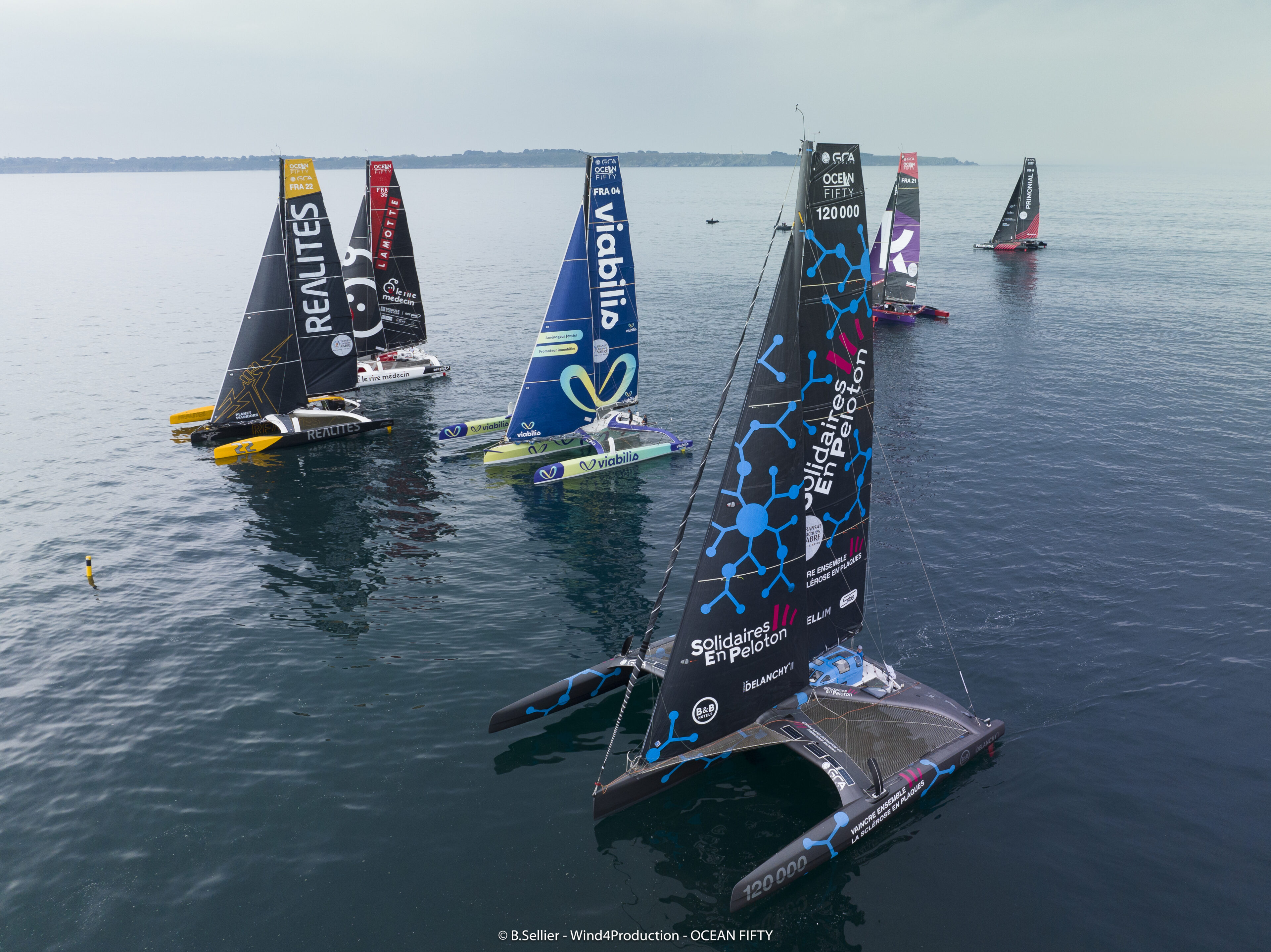 Transat Jacques Vabre. Six Ocean Fifty au départ